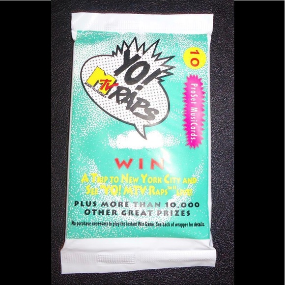 Other | Yo Mtv Raps Trading Cards 1991 Pack Of 1 | Poshmark